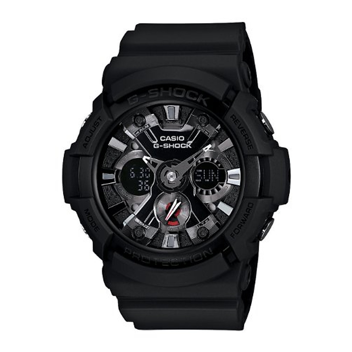 Casio Men's GA201-1 G-Shock Shock Resistant Black Resin Analog Sport Watch