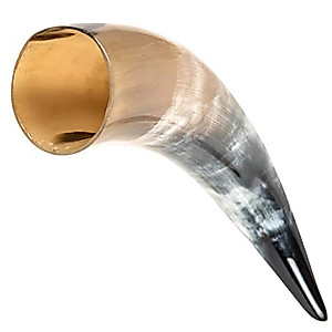 Mythrojan Viking Drinking Horn Authentic Medieval Inspired Viking Wine/Mead Mug 150ml