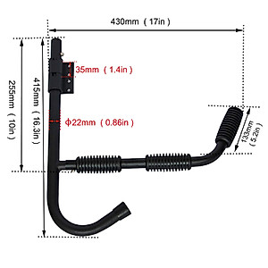 Onefeng Sports 80LBS Kayak Wall Hanger Wall Mount Kayak Storage Rack Swivel Rack Design Help You to Save The Garage Space - Extends 17” from Wall Suitable for Any Sized Kayaks,Canoes Boat