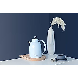 Electric Kettle, ASCOT Electric Tea Kettle, Stainless Steel Kettle Water Boiler, Fast Boiling Kettle, 1.5L, 1500W, BPA-Free, Cordless, Automatic Shutoff, Boil-Dry Protection, Blue