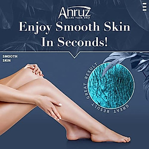 Waxing Kit- Anruz Women Men Wax Kit for Hair Removal - For Sensitive Skin, Eyebrows, Brazilian, Face, Bikini - Home Use Digital Wax Warmer with 5 Bags Hard Wax Beads (17.5 oz. total)