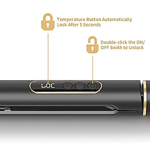 Ceramic Hair Straightener - Professional Flat Iron 13 Adjustable Temp 230°F-450°F, Negative Ion for Smooth & Shiny Hair, Dual Voltage 100V-240V Travel Friendly & 1 Hour Auto-Off