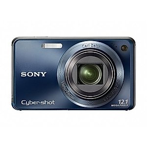 Sony Cyber-shot DSC-W290 12 MP Digital Camera with 5x Optical Zoom and Super Steady Shot Image Stabilization (Dark Blue) (OLD MODEL)