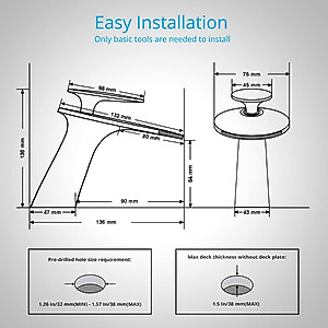 Wovier Oil Rubbed Bronze Waterfall Bathroom Sink Faucet,Single Handle Single Hole Brass Lavatory Vanity Faucet,Slanted Body Basin Mixer Tap with Supply Hose and Pop Up Drain Assembly