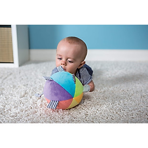 Mary Meyer Baby Einstein First Discoveries Peekaboo Blanket, 13 x 13-Inches, Zen Zebra