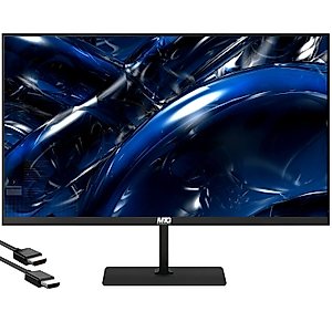 MTG 22 inch 1080p LED Desktop Laptop Monitor - Full HD, 75Hz, 3ms, VESA Mountable, HDMI, VGA, Bezel Less and Ultra-Light Sleek Thin Design, for Home and Office