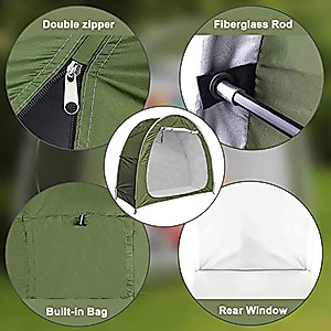 AFLIFLI Outdoor Bike Storage Tent Waterproof, Portable Bicycle Shed 2 Bikes, Upgrade Oxford Fabric for Outside Garden Shelter Pool Cover Tool Sheds Storage, Space Saving