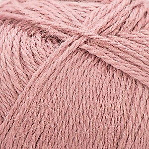 (3 Small Gorgeous Skeins) Alpaca Yarn Blend Umayo [657 Yards Total], #2 Fingering (Pink Mauve)
