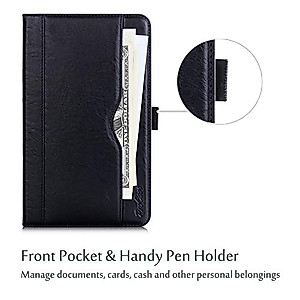 ProCase Galaxy Tab E 9.6 Case – Vintage Stand Folio Case Cover for Galaxy Tab E 9.6"/ Tab E Nook 9.6-Inch Tablet (SM-T560 / T561 / T565 and SM-T567V Verizon 4G LTE Version) -Black