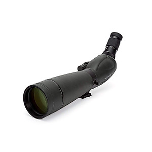 Celestron – TrailSeeker 80mm Angled Spotting Scope – Fully Multi-Coated XLT Optics – 20-60x Zoom Eyepiece – Waterproof & Fogproof – Rubber Armored