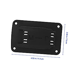 VILLCASE 18 Pcs Drill Tool Holder Drill Storage Dock Bracket Tool Holders Drill Tools Holder Drill Tool Fixing Bracket Drill Tool Brackets Hanger Stand Lithium Battery Mount Abs M18