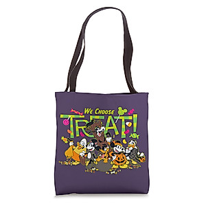 Disney Mickey and Friends We Choose Treat Halloween Tote Bag