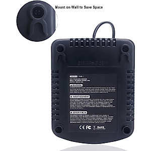 Qbmel 20V Battery Charger Replacement for Craftsman V20 Lithium Ion 20Volts Battery CMCB104 CMCB202 CMCB201 CMCB209 CMCB205 CMCB100 CMCB102 CMCB101 with USB Port(Only for 20V,not for 19.2V)