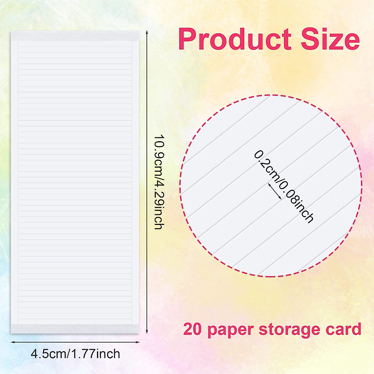 OIIKI False Eyelash Fans Paper Tape 1000pcs, Double Sided Adhesive Eyelash Fan Tape Holder Sticky Lash Strip, Eyelash Extensions Storage Tape Fast Fan Tapes