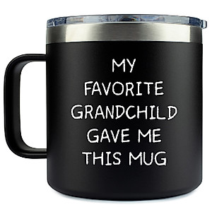 Papa Gifts Grandpa Mug – Coffee Tumbler Mug 14oz - Funny and Unique Gift Idea from Grandchildren, Granddaughter, Grandkids, Grandson, Cool, Birthday, Best, Fathers Day, Retirement