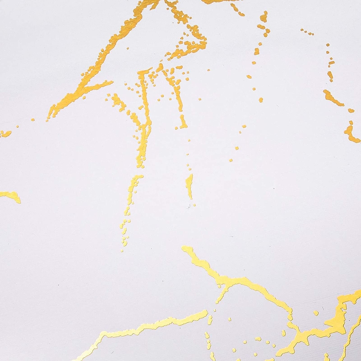 Juvale Nesting Tins Set, White Marble Canisters with Lids, Gold Print (3 Sizes)