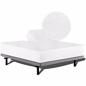 Top Head Flex Split King Mattress Protector Fitted Style 15" Deep Pocket 78" x 80", 32" Split from Top Adjustable Top-Split King Bed (Split Head Flex King Size Waterproof Mattress Protector)