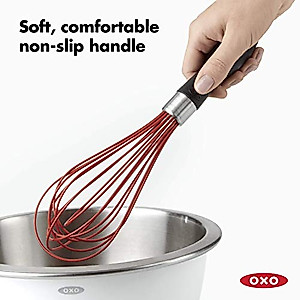 OXO Good Grips 11-Inch Silicone Balloon Whisk - Red