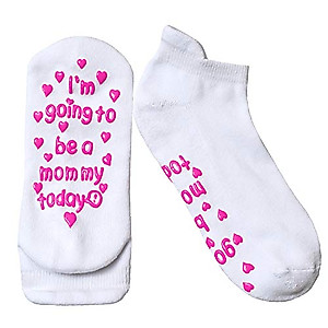 Labor and Delivery Socks Inspirational Cotton Socks for Maternity Hospital Bag One Size