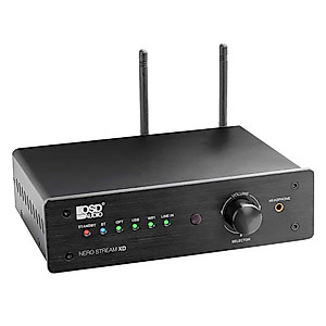 Nero Stream 200W App Controlled Power Amplifier, 2 Channel Class D, Built-in DAC, WiFi Bluetooth Optical USB RCA Inputs - OSD Audio