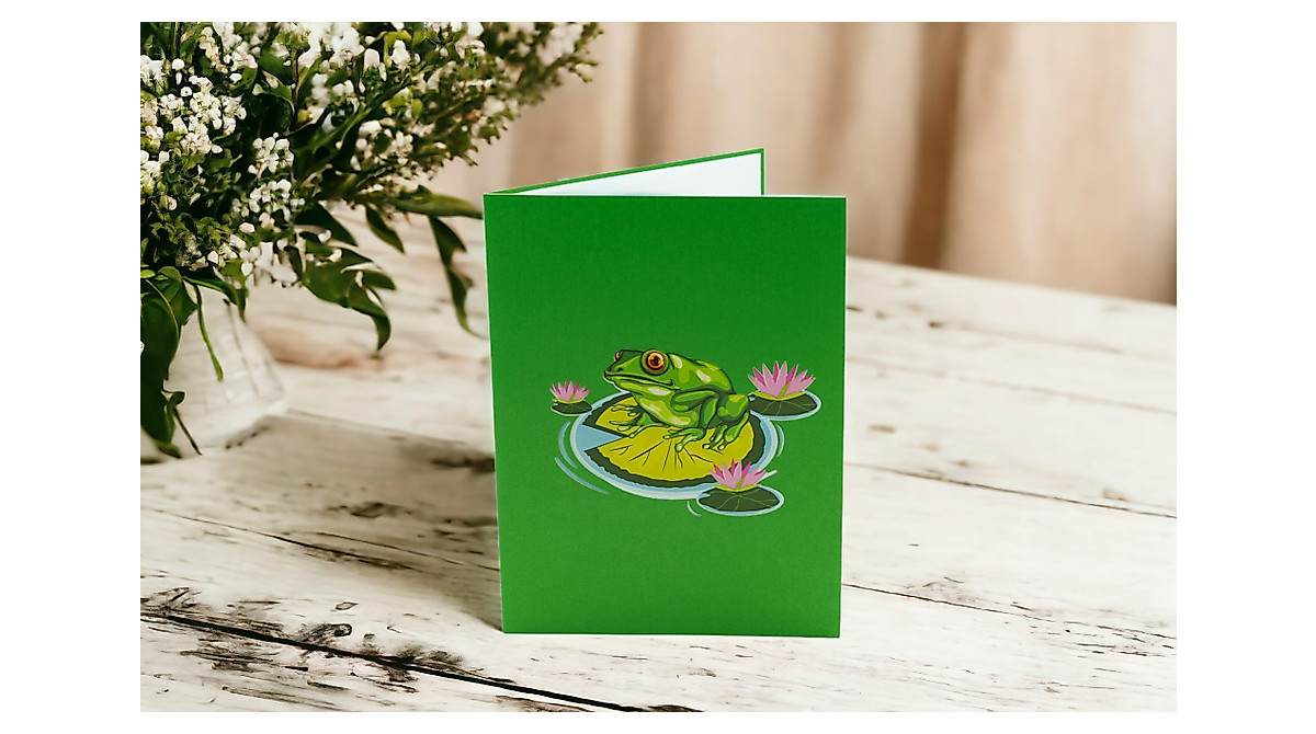 Rykamia Pop Up Frog Card - Perfect for Any Occasion