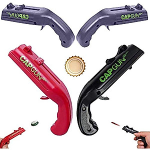 Cap Gun Beer Bottle Opener, Bottle Openers party favors [ 3 in 1 Pack] Gamer bottle opener for BBQ, Party, Bar, Drinking Bottle Opener with family, friends and drinking buddies