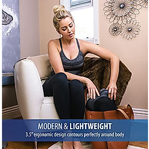 Zyllion Shiatsu Back and Neck Massager - 3D Kneading Deep Tissue Massage Pillow with Heat for Muscle Pain Relief, Chairs and Cars (Wired Connection; NOT Cordless) - Black (ZMA-13-BK)