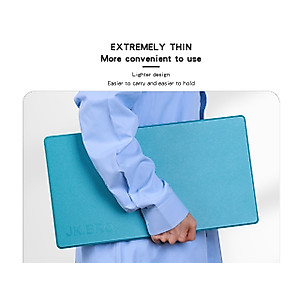 MRJKNRO.KJ Folding Table Desk at Home in The Office and car for Computer Laptop Pad Phone Reading Writing Easy to use Carry and stroage Lightweight… (Blue, 9.8“ X21.5“x 9.8")