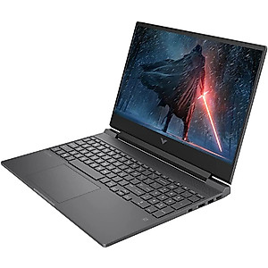 2022 HP Victus 15.6" 144Hz Gaming Laptop, Intel 12th Core i5-12450H, 16GB RAM, 1TB PCIe SSD, NVIDIA GeForce RTX 1650 Graphics 4GB, Backlit Keyboard, Windows 11 Pro, Mica Silver, 32GB USB Card