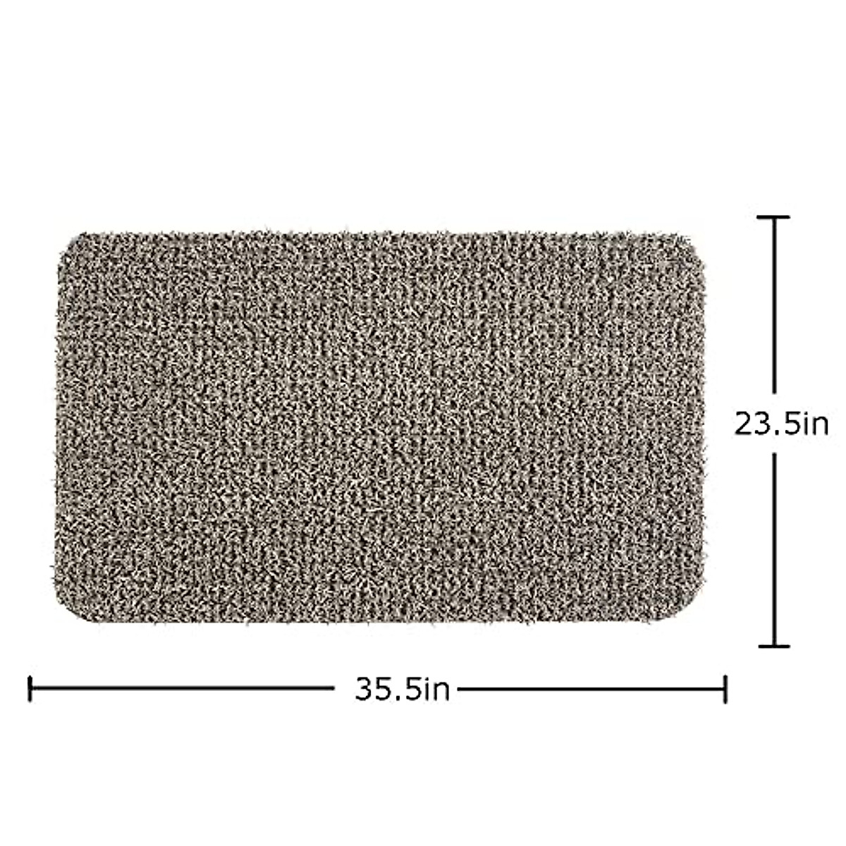 CLEAN MACHINE 10376921 High Traffic Astroturf Dirt Trapper Doormat, 23.5" x 35.5", Desert Taupe