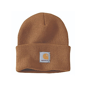 Carhartt Men's Knit Cuffed Beanie, Brown, One Size