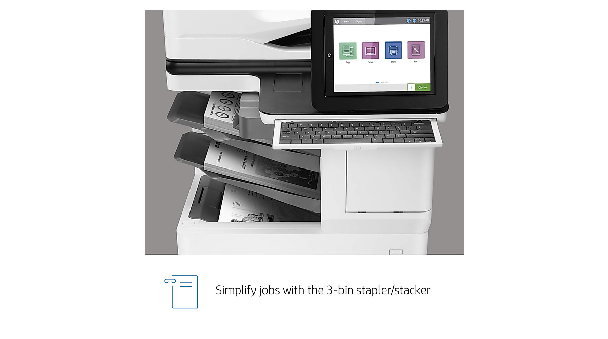 HP LaserJet Enterprise M635z Monochrome All-in-One Printer | High-Speed ...