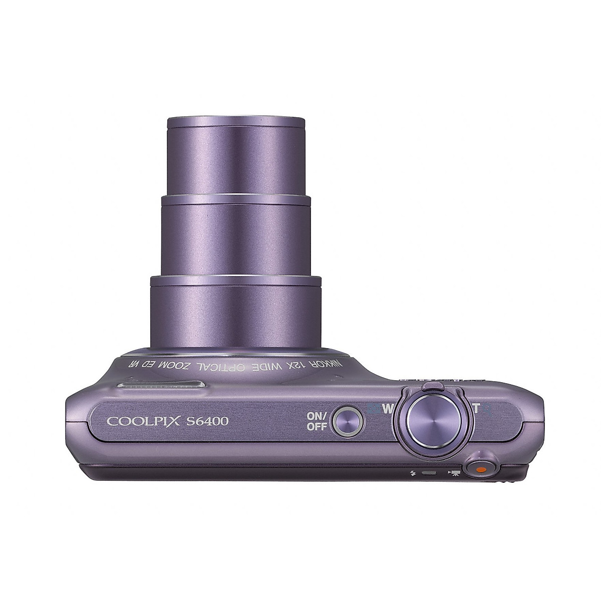 Nikon COOLPIX S6400 16 MP Digital Camera with 12x Optical Zoom and 3-inch LCD (Purple)