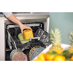 Guzzini - Kitchen Active Design, STORE&MORE BIO Set of 3 Shallow Airtight Fridge/Freezer/Microwave Containers - Multicolour, 19,5 x19,5 x h9,3 cm | 450/975/1900 cc - 17072552