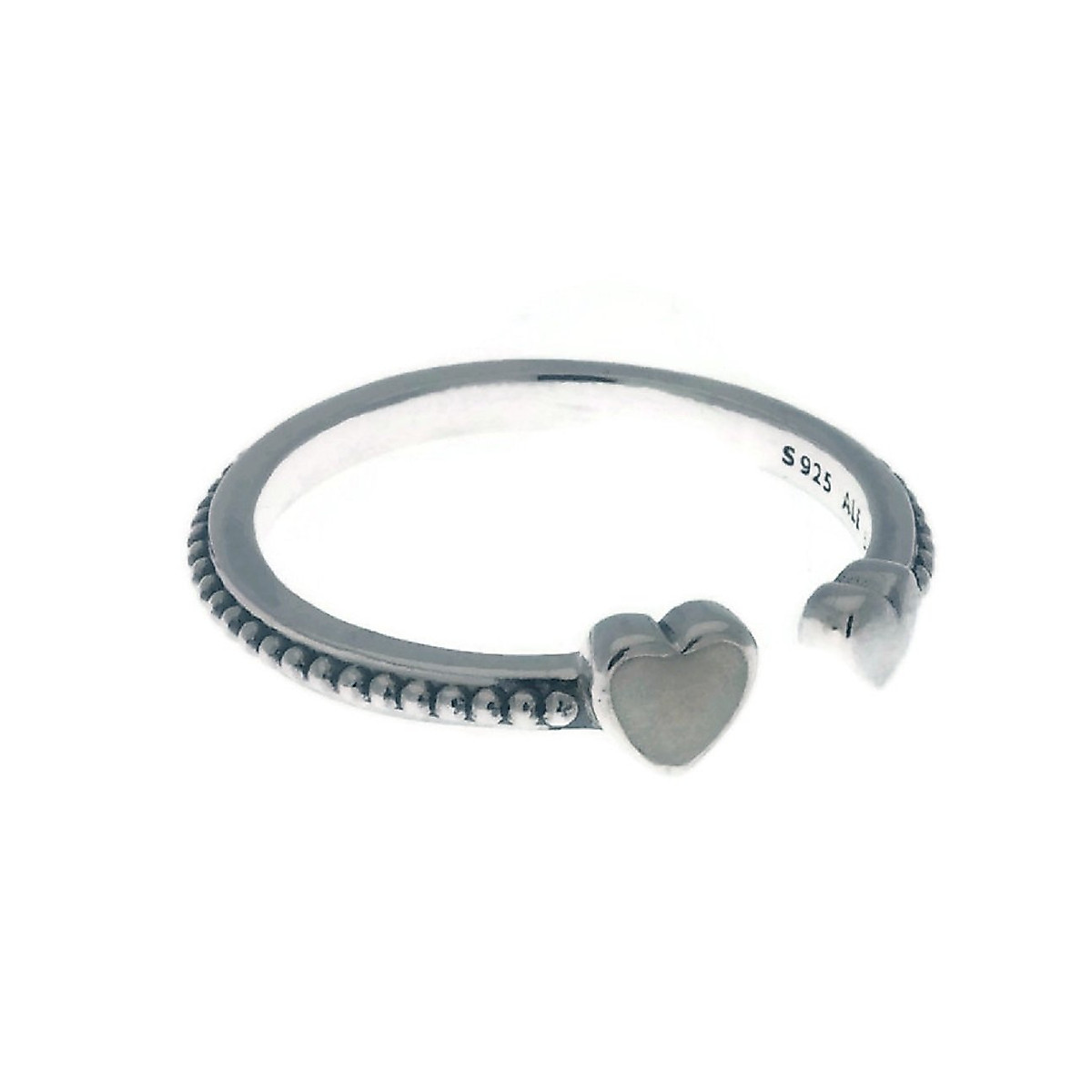 Pandora Hearts of Love Ring, Silver Enamel 191045EN23-48 EU 4.5 US