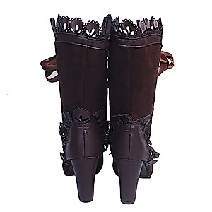YfiDSJFGJ black leather shorts boots 2023 ankle stone pattern short ladies rhinestone high heel pointe toe comfortable garden boot cowgirl boots knee high