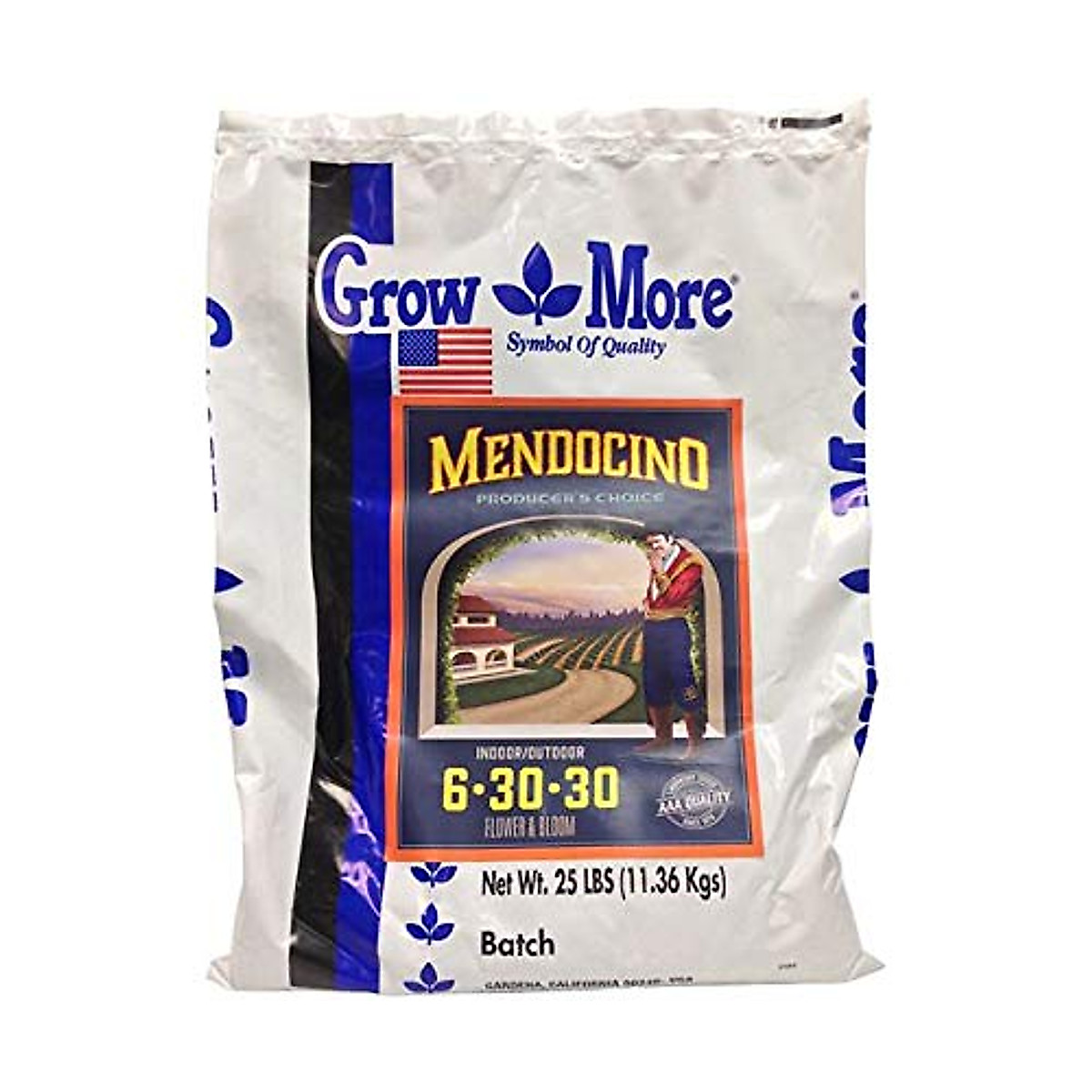 Grow More Mendocino Flower & Bloom 6-30-30, 25 lbs