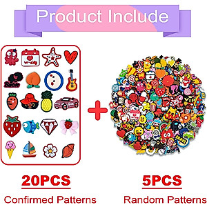 25 pcs Random Shoe Charms for Shoe Decoration & Boys Girls Party Favors Birthday Gifts