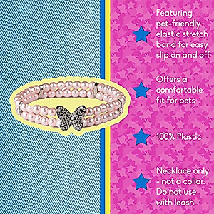 Pink Sparkling Butterfly Neck Piece - M/L