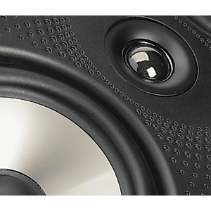 Polk Audio 265-RT 3-Way in-Wall Speakers - The Vanishing Series | 2 Speakers | Easily Fits in Ceiling/Wall | Use in Front, Rear or as Surrounds | White, Paintable Grille