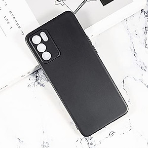Shantime Oppo Reno 6 5G Case, Soft TPU Back Cover Shockproof Silicone Bumper AntiFingerprints FullBody Protective Case Cover for Oppo Reno 6 5G Black