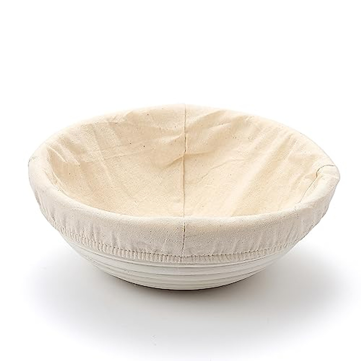 Saint Germain Bakery Premium Round Bread Banneton Basket with Liner - Perfect Brotform Proofing Basket for Making Beautiful Bread - Ultimate Bread Bundle (9 in. Round/10 in. Oval)