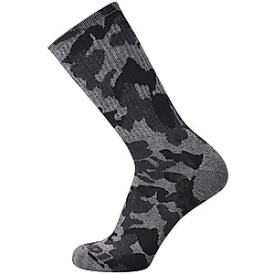 AND1 Men's Socks - Athletic Cushion Crew Socks (24 Pack), Size 6-12.5, Black Camo