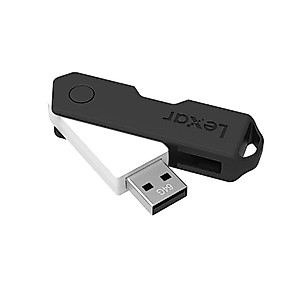 Lexar JumpDrive TwistTurn2 64GB USB 2.0 Flash Drive, Black (LJDTT2-64GABNABK)