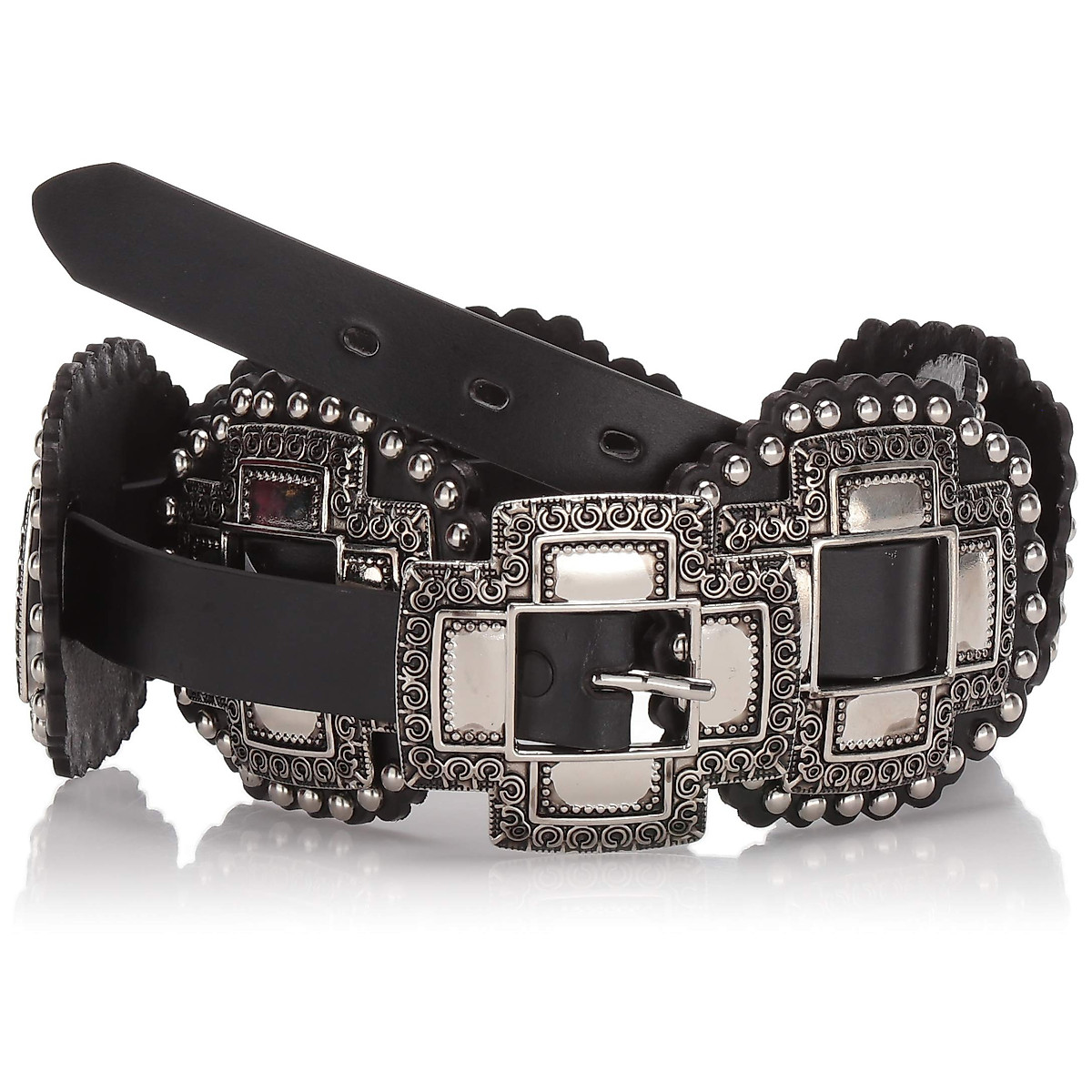 Roper Women's Large Cross Concho, Black, XXL