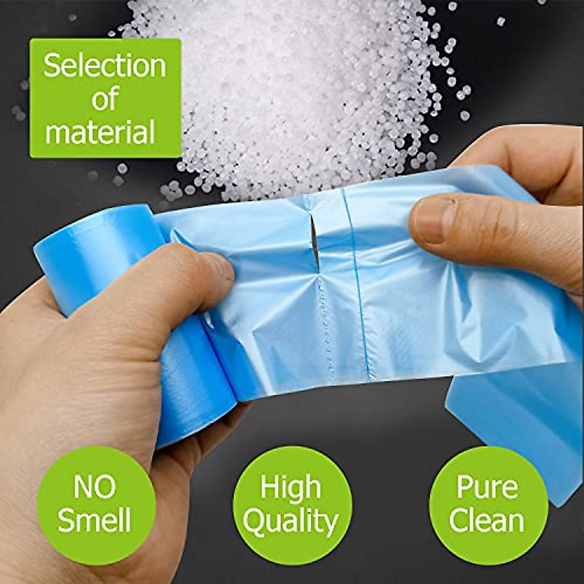 YSSAI 0.5 Gallon Trash Bags 180 Counts Small Trash Bags Car Garbage Bag Pet Garbage Bag Wastebasket Bin Liners for Home Office Kitchen Small Sized Waste Bin 6 Colors