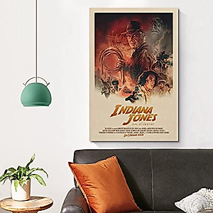 Movie Indiana Jones Poster and The Dial of Destiny Movie Poster (16"x24"UnFramed)