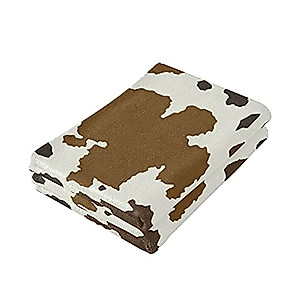 Qilmy Cow Print Hand Towel Super Soft and High Absorbent Bath Towel Fast Drying Hand Towel for Home Bathroom Gym Hotel Yoga,28 x 14 Inch(2 Pack)