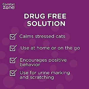 Comfort Zone Cat Calming Collar, 4-Pack; Pheromones to Reduce Scratching, Spraying & More