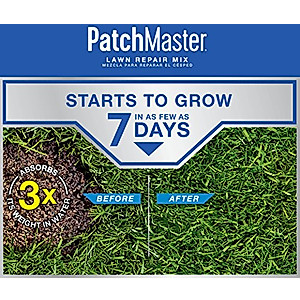 Scotts PatchMaster Lawn Repair Mix Sun + Shade Mix, Combination Grass Seed, Fertilizer, and Mulch, 4.75 lbs.